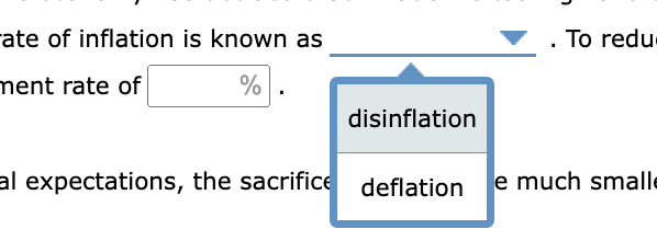 Solved 7. The costs of disinflation The following graph | Chegg.com