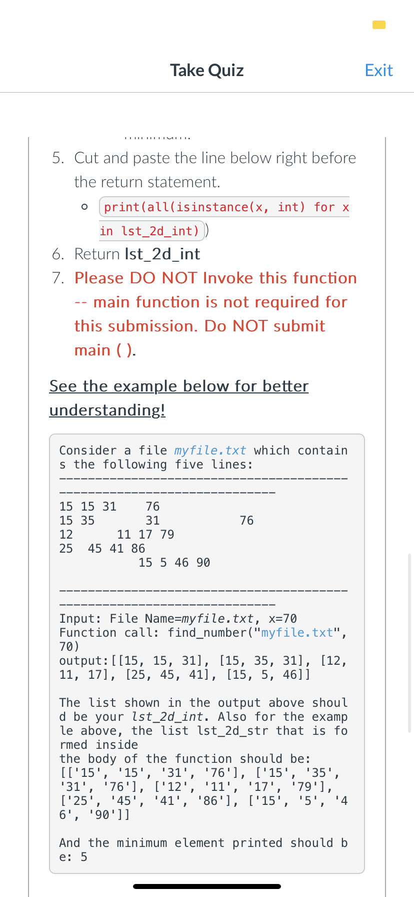Solved You are to read a text file and save the text file | Chegg.com