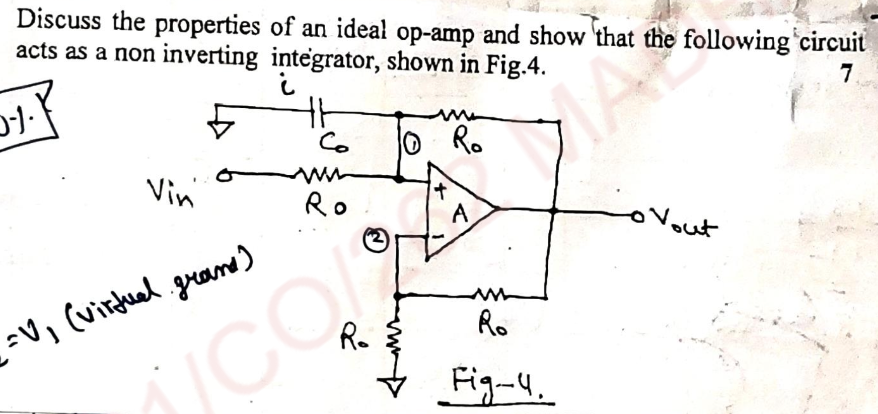 Solved show that the following circuitacts as a non | Chegg.com