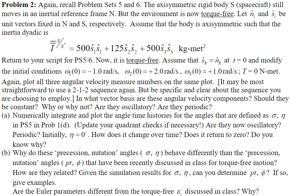 Solved Problem 2: Again, recall Problem Sets 5 and 6 . The | Chegg.com