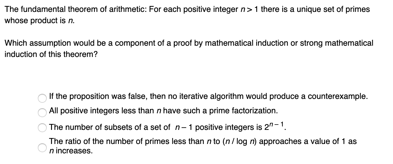 Solved The fundamental theorem of arithmetic: For each | Chegg.com