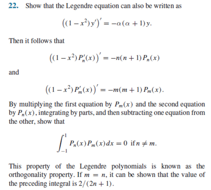 Solved 22. Show that the Legendre equation can also be | Chegg.com