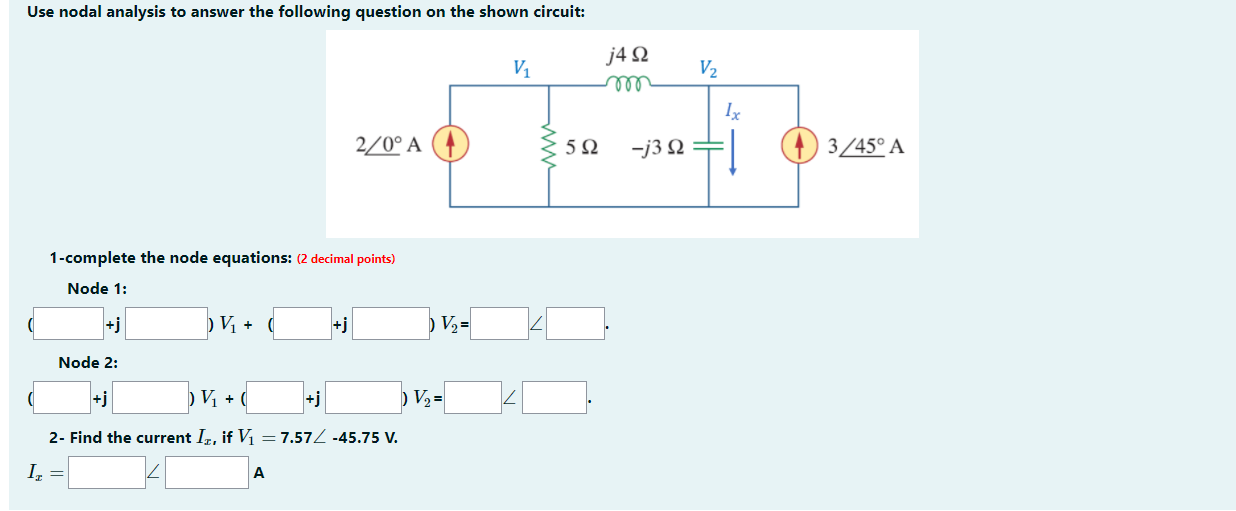 Solved Use nodal analysis to answer the following question | Chegg.com