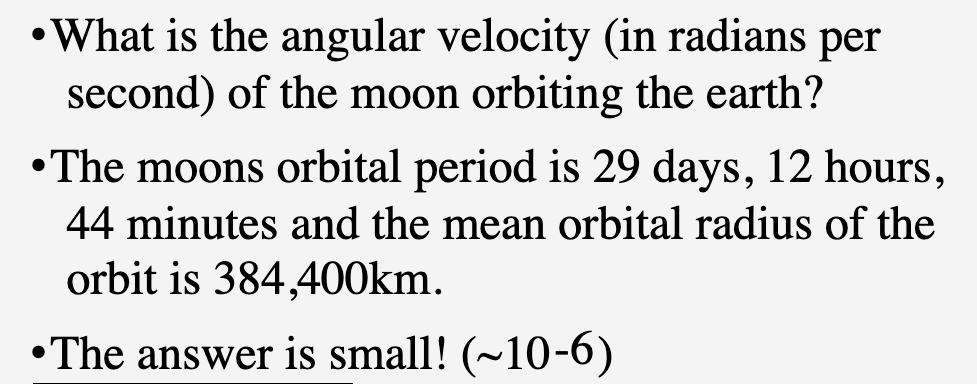Solved 0 •What is the angular velocity (in radians per | Chegg.com