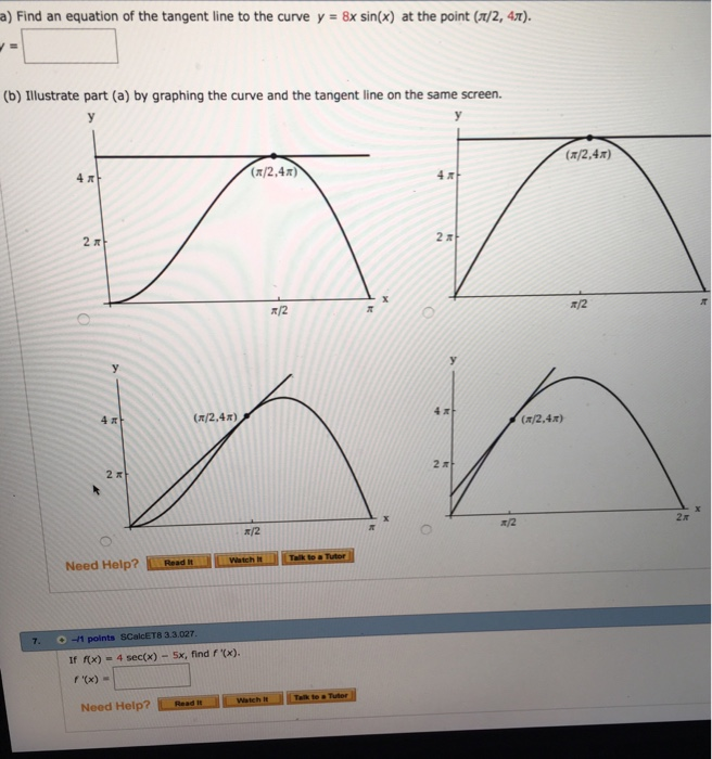 Solved 1. -1 points SCalcET8 3.3.001. Differentiate. rx) = | Chegg.com
