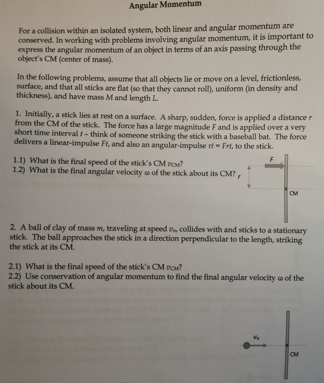 Solved For A Collision Within An Isolated System Both