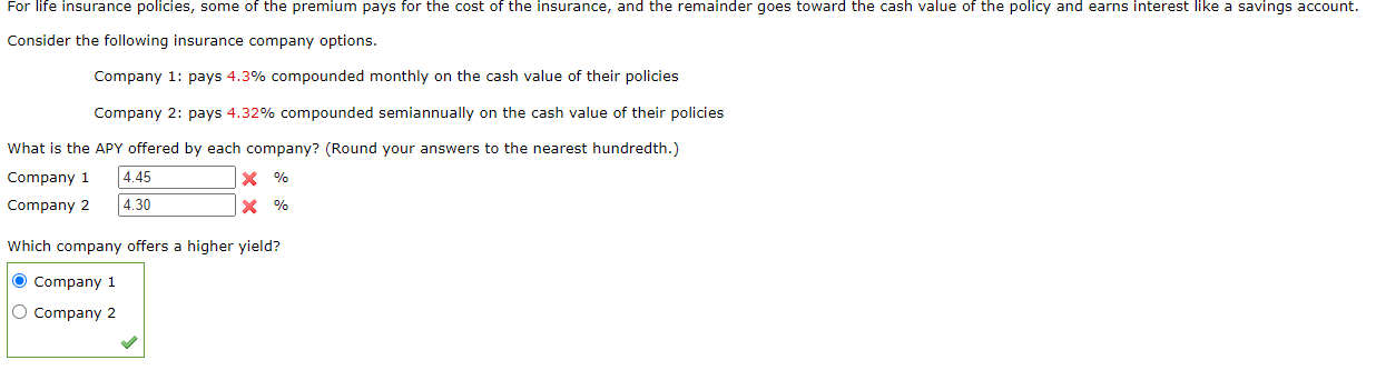 Solved Consider the following insurance company options. | Chegg.com