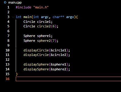 Solved circle.cpp:24:7: error: no declaration matches 'float | Chegg.com