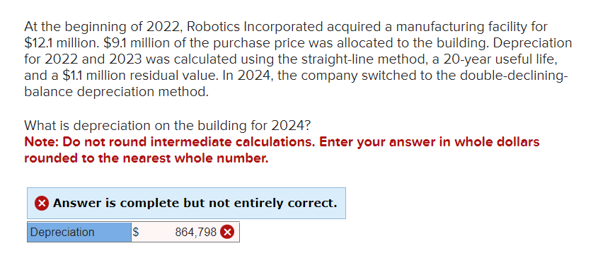 Solved At the beginning of 2022 , Robotics Incorporated | Chegg.com