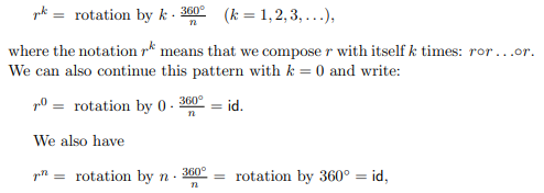 Solved 360° n poke = rotation by k. (k = 1,2,3,...), where | Chegg.com