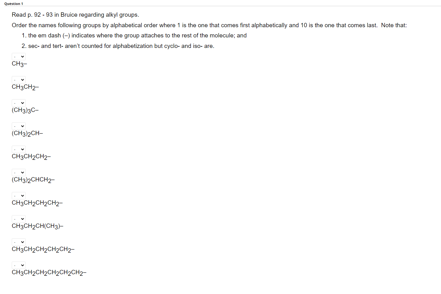 Solved Order the names following groups by alphabetical | Chegg.com