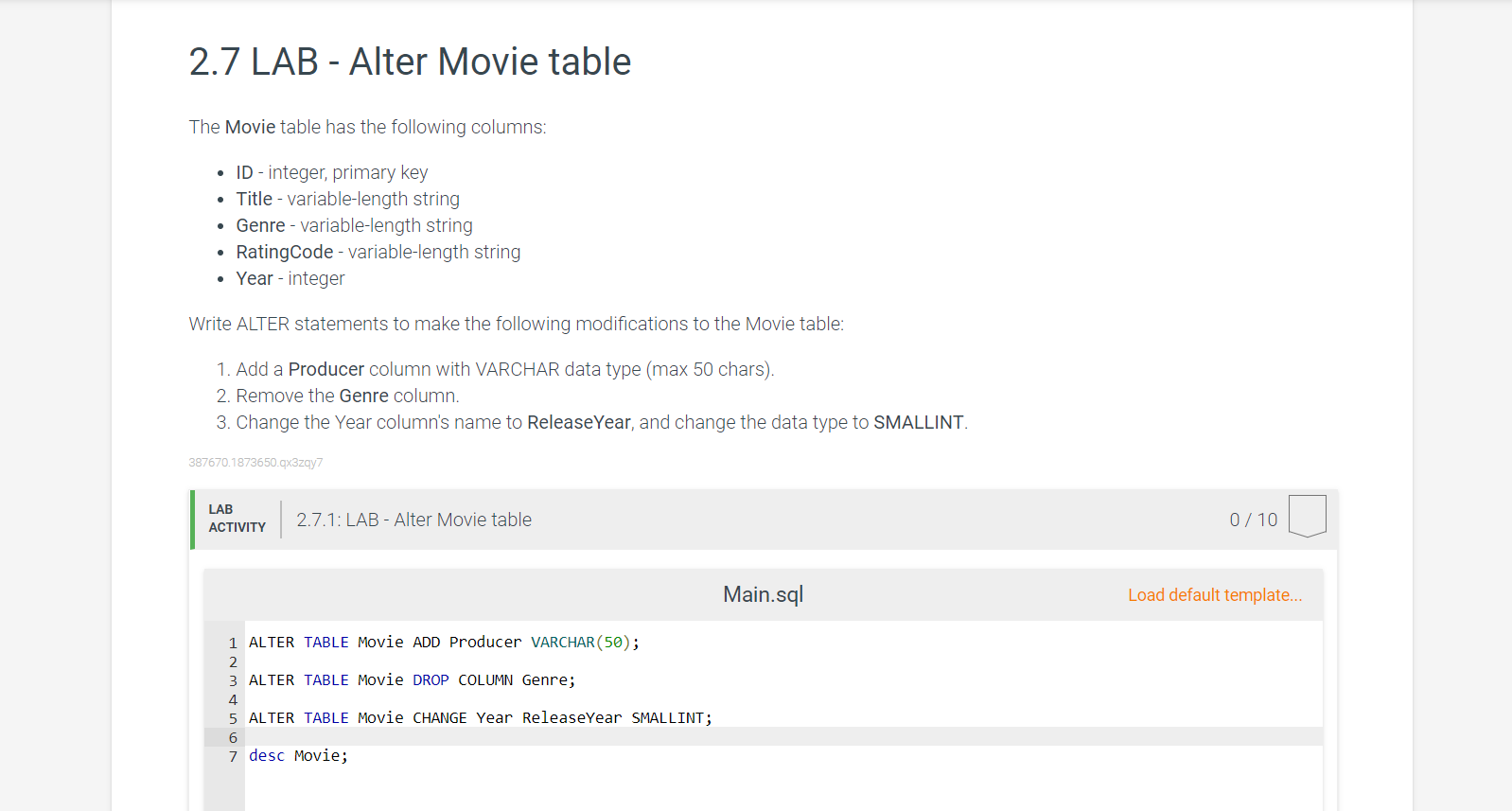 Solved Need help with the following, cant figure out what I | Chegg.com
