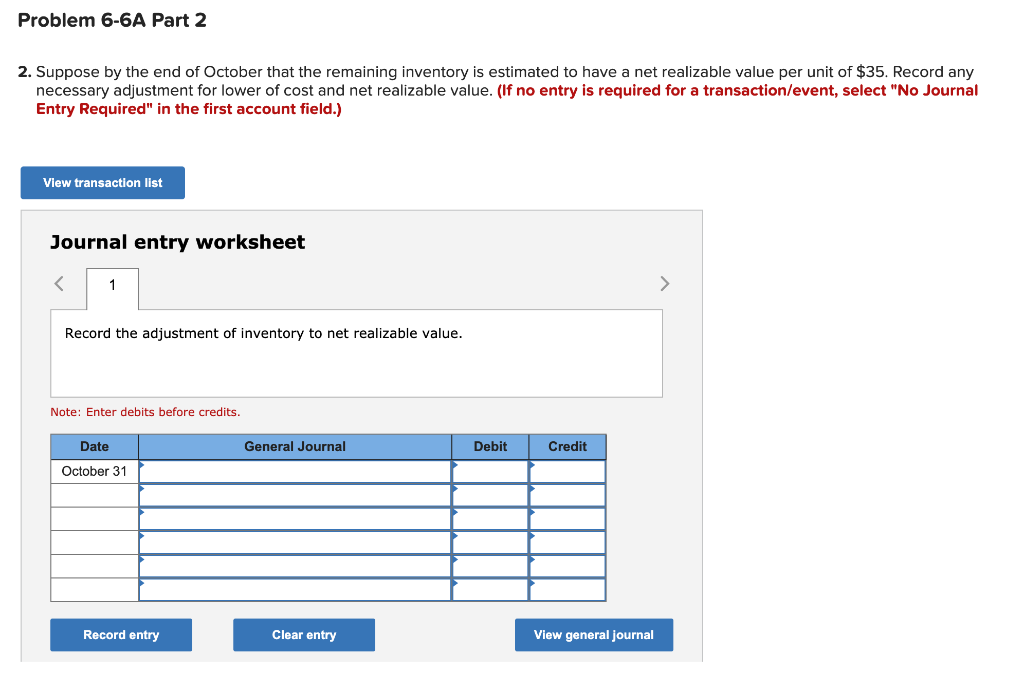Solved Required information Problem 6-6A Record transactions | Chegg.com