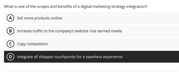 Solved What is one of the scopes and benefits of a digital | Chegg.com