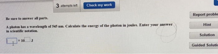 Solved 3 attempts left Check my work Be sure to answer all | Chegg.com