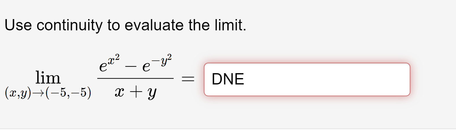 Solved Use continuity to evaluate the limit. | Chegg.com