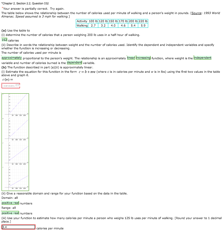 Solved *Chapter 2. Section 2.2. Question 032 Your answer is | Chegg.com
