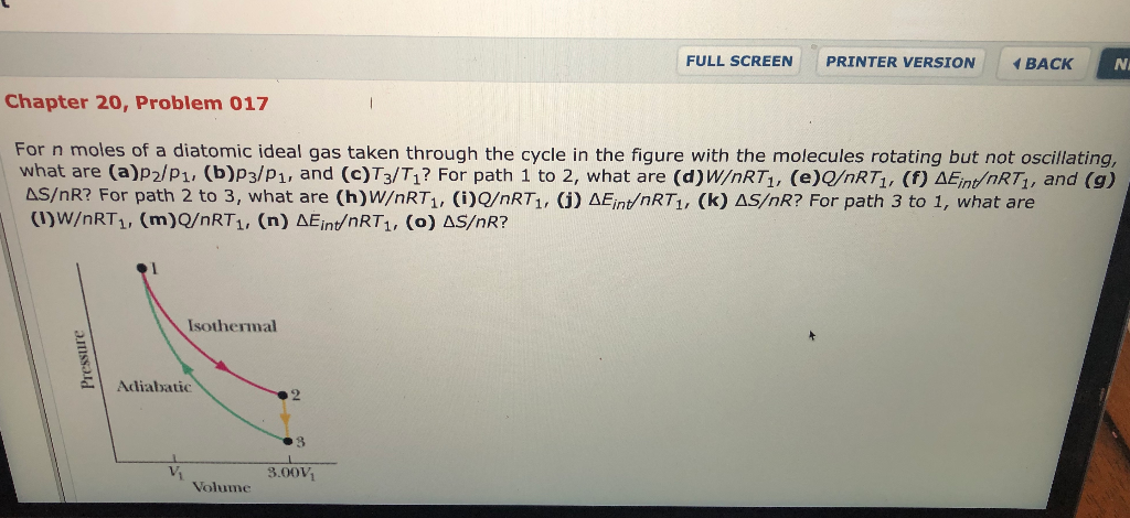 Solved FULL SCREEN PRINTER VERSION BACK N Chapter 20, | Chegg.com