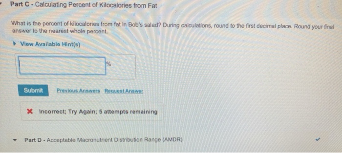 Solved Chapter 5 Assignment utriTools: Build A Salad: | Chegg.com