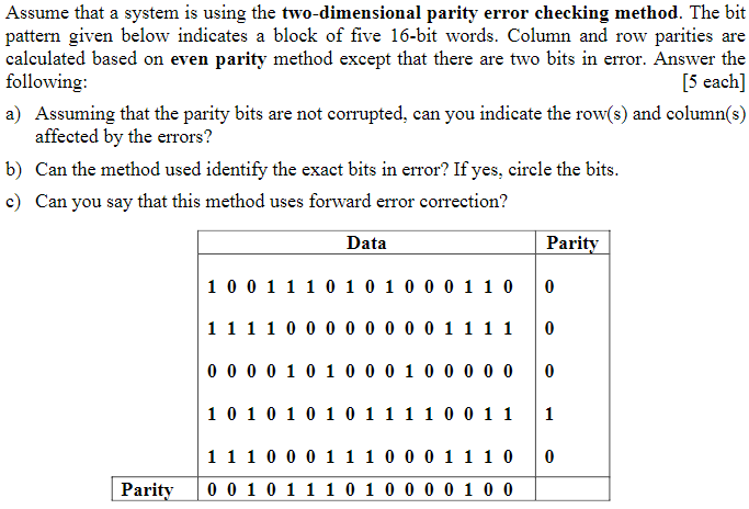 Solved Assume that a system is using the two-dimensional | Chegg.com