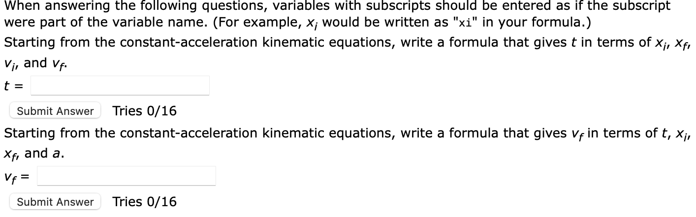 Solved When answering the following questions, variables | Chegg.com