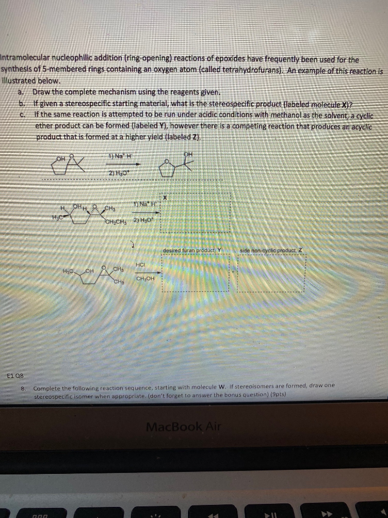 Solved Intramolecular nucleophilic addition (ring-opening) | Chegg.com