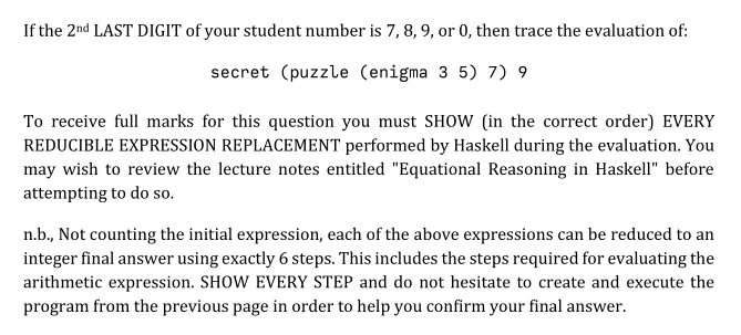 Solved Question 3: "Lazy Evaluation" (2.5 marks) For this | Chegg.com
