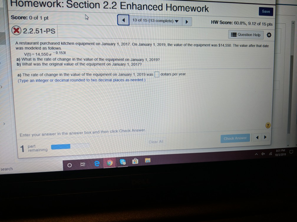 Solved Homework: Section 2.2 Enhanced Homework Save Score: 0 | Chegg.com