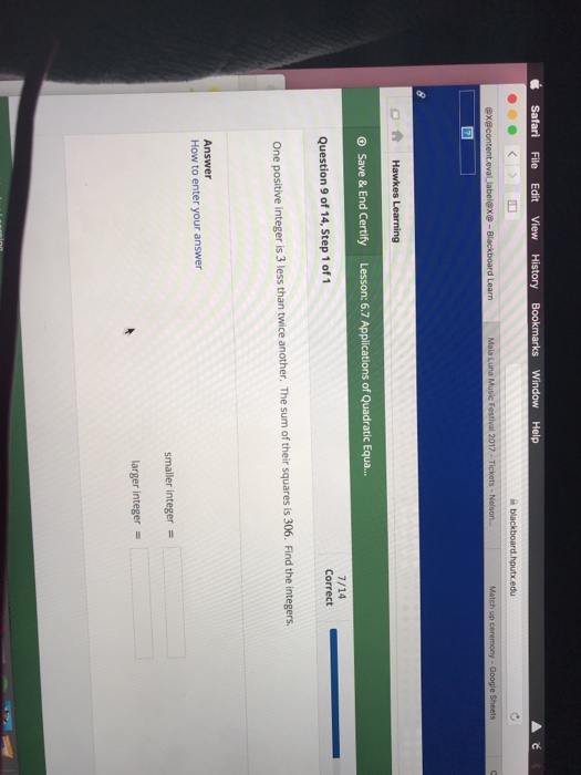Solved eval Question 9 of 14, Step 1 of 1 Correct One | Chegg.com