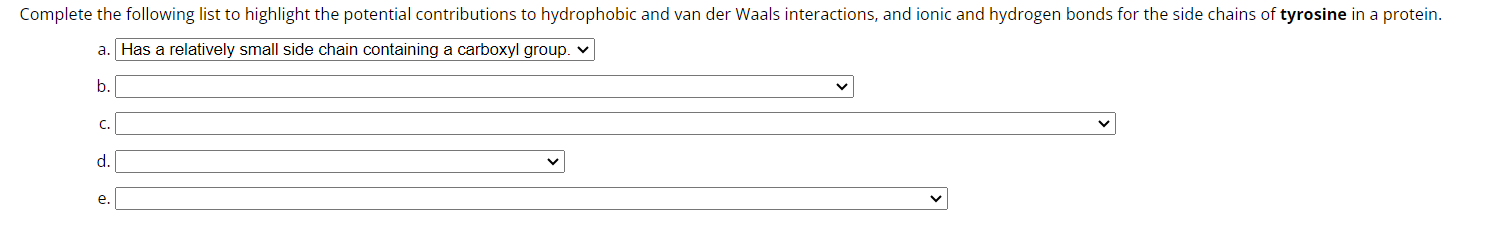 Solved Complete the following list to highlight the | Chegg.com