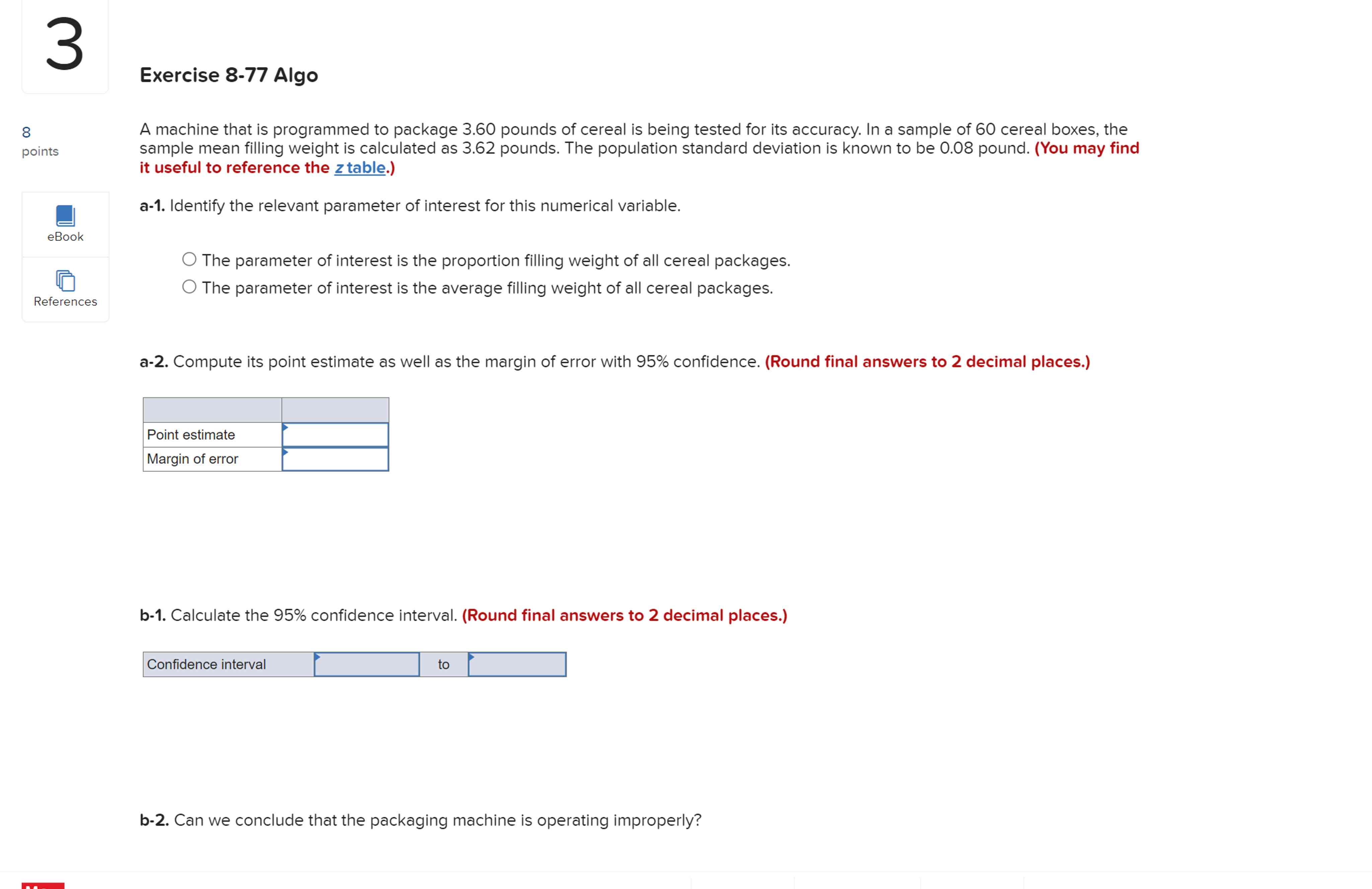 Solved Exercise 8-77 ﻿AlgoA machine that is programmed to | Chegg.com