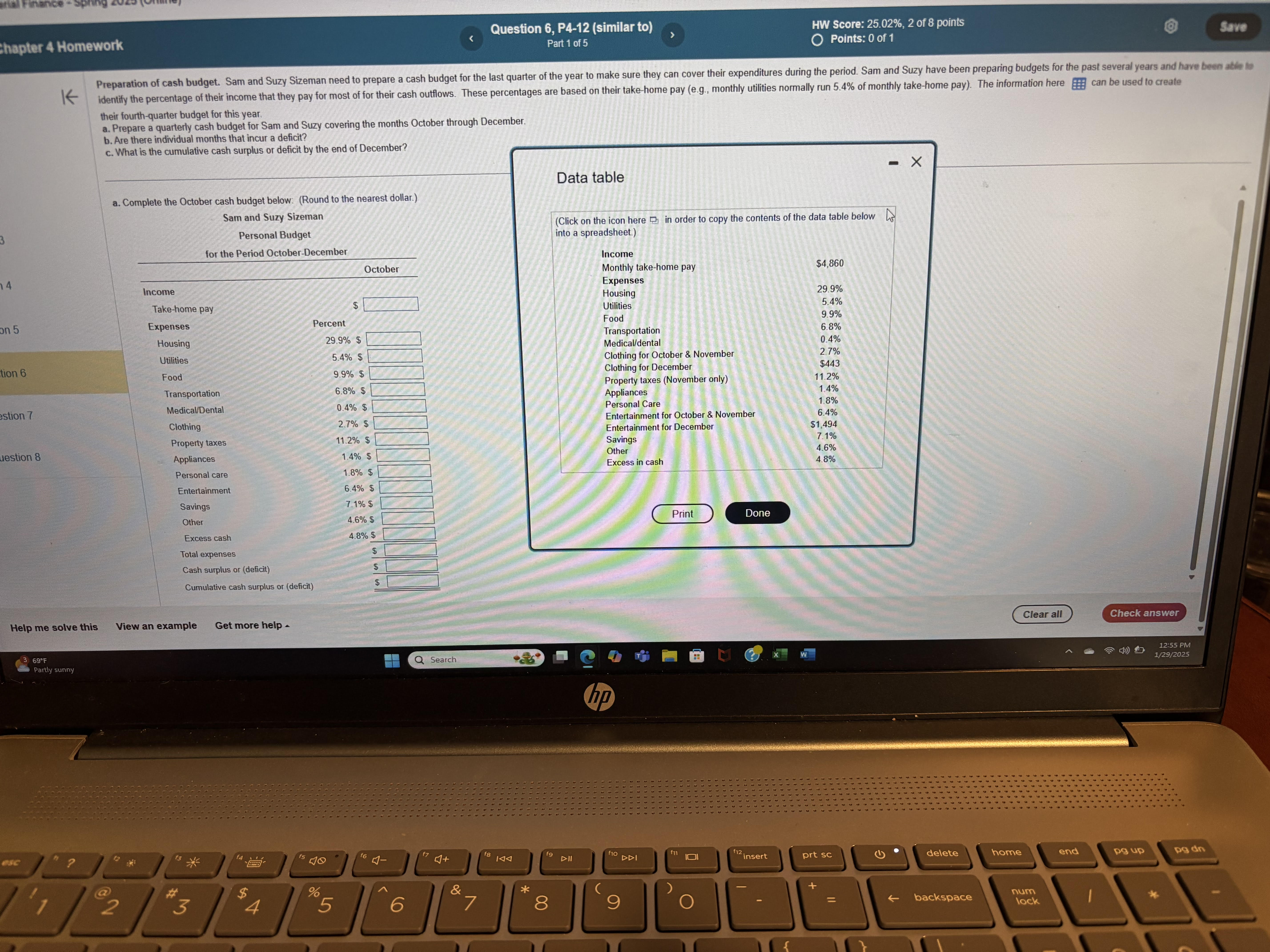 Solved Question content area topPart 1Preparation of cash | Chegg.com