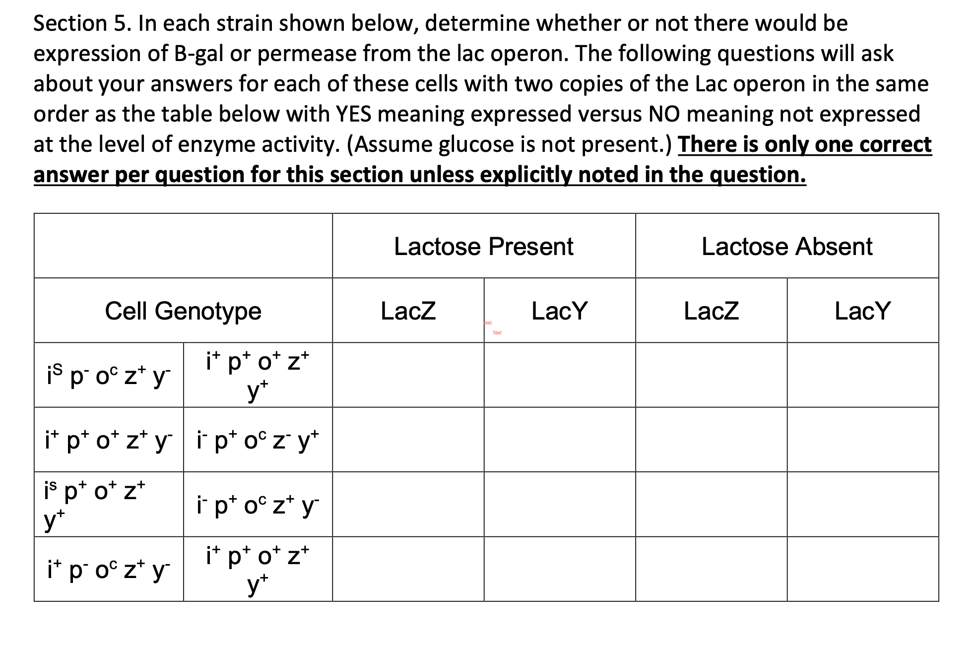 Solved Fill out yes or no | Chegg.com