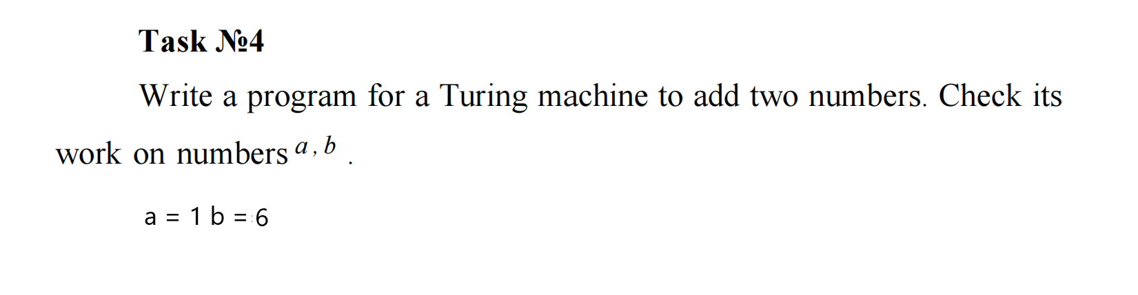 Solved Write a program for a Turing machine to add two | Chegg.com