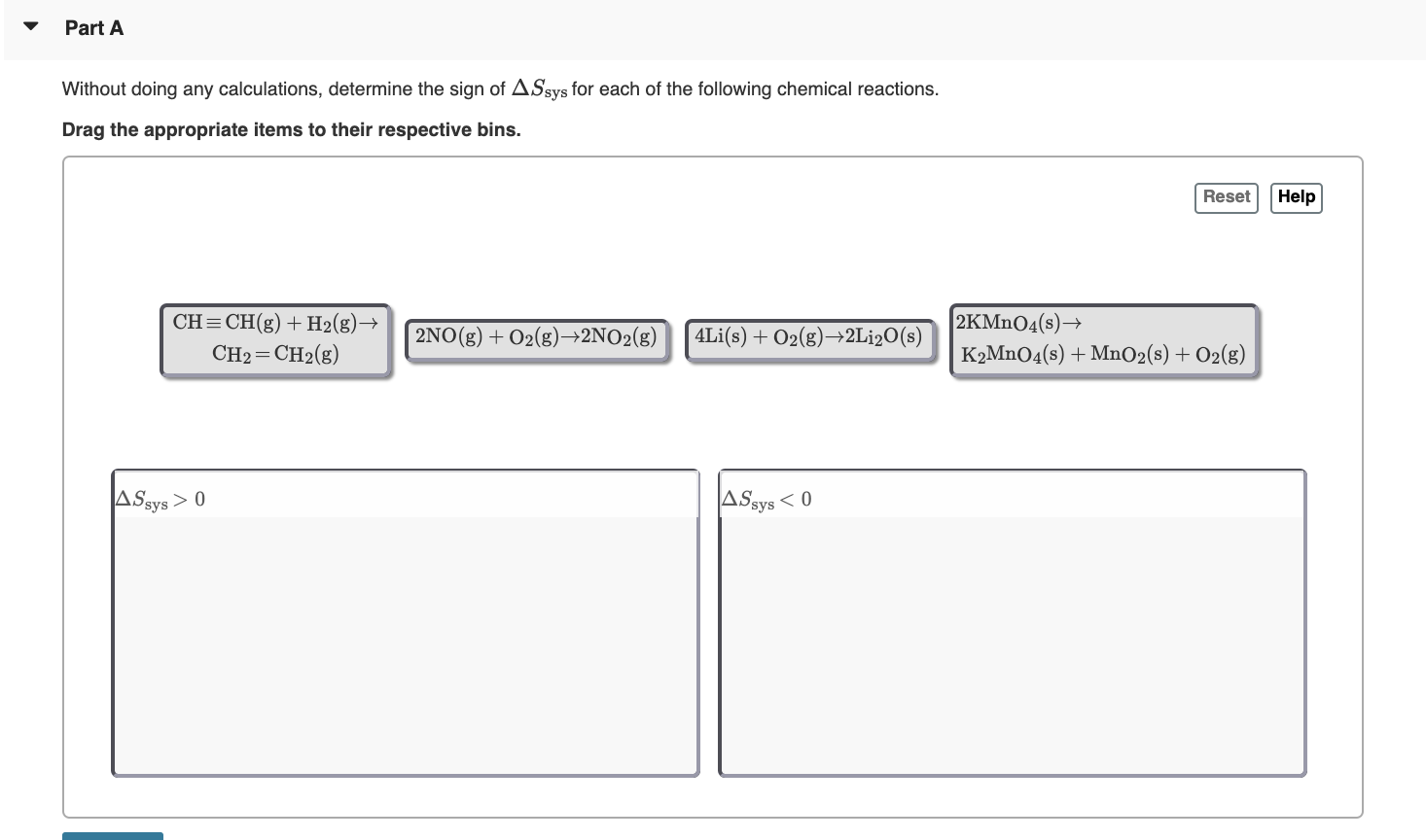 Solved Without doing any calculations, determine the sign of | Chegg.com