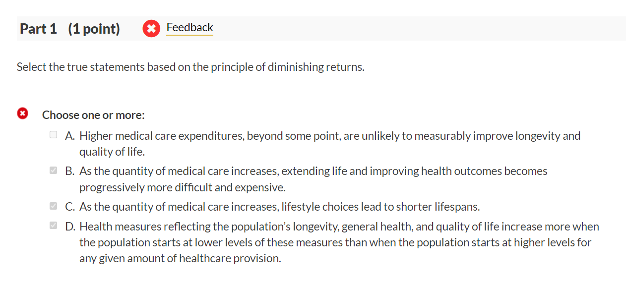 Solved Select the true statements based on the principle of | Chegg.com
