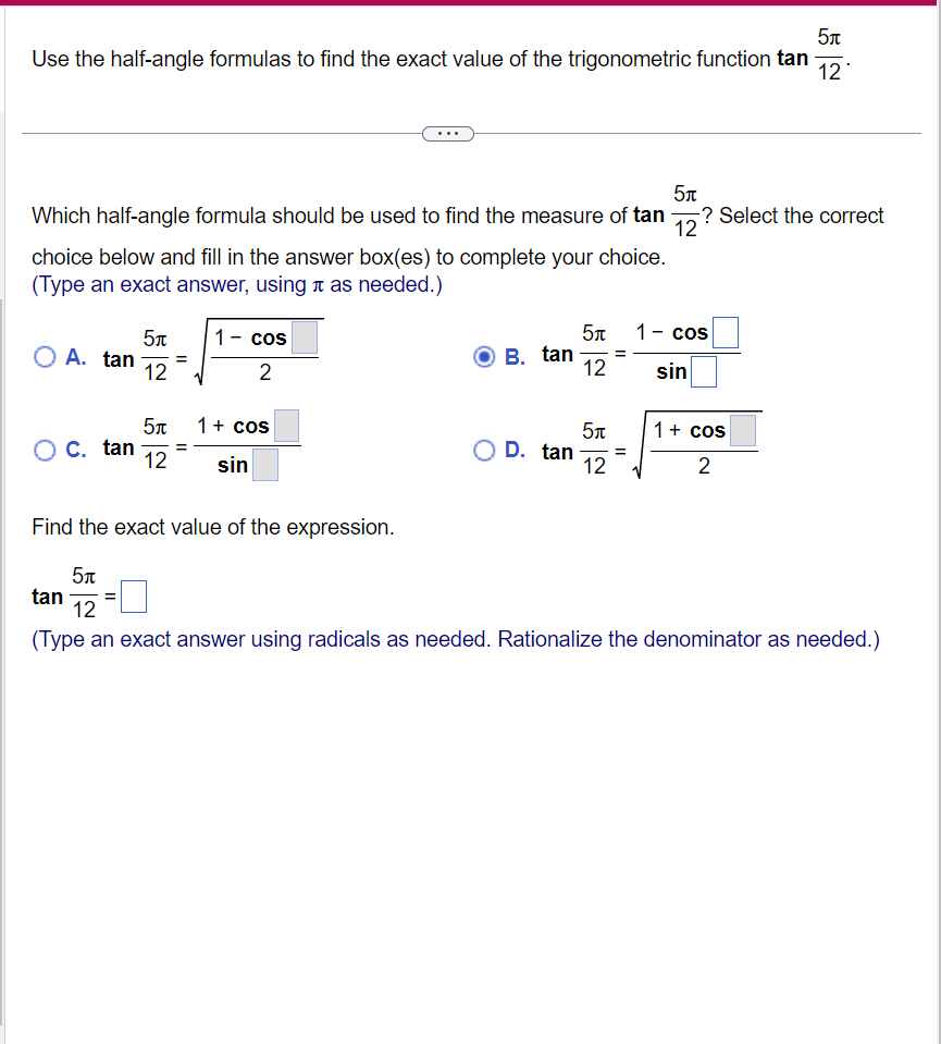 Solved Use the half-angle formulas to find the exact value | Chegg.com