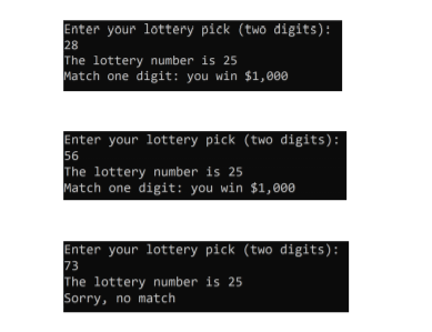 Solved 1) Develop a C function to play a lottery. The | Chegg.com