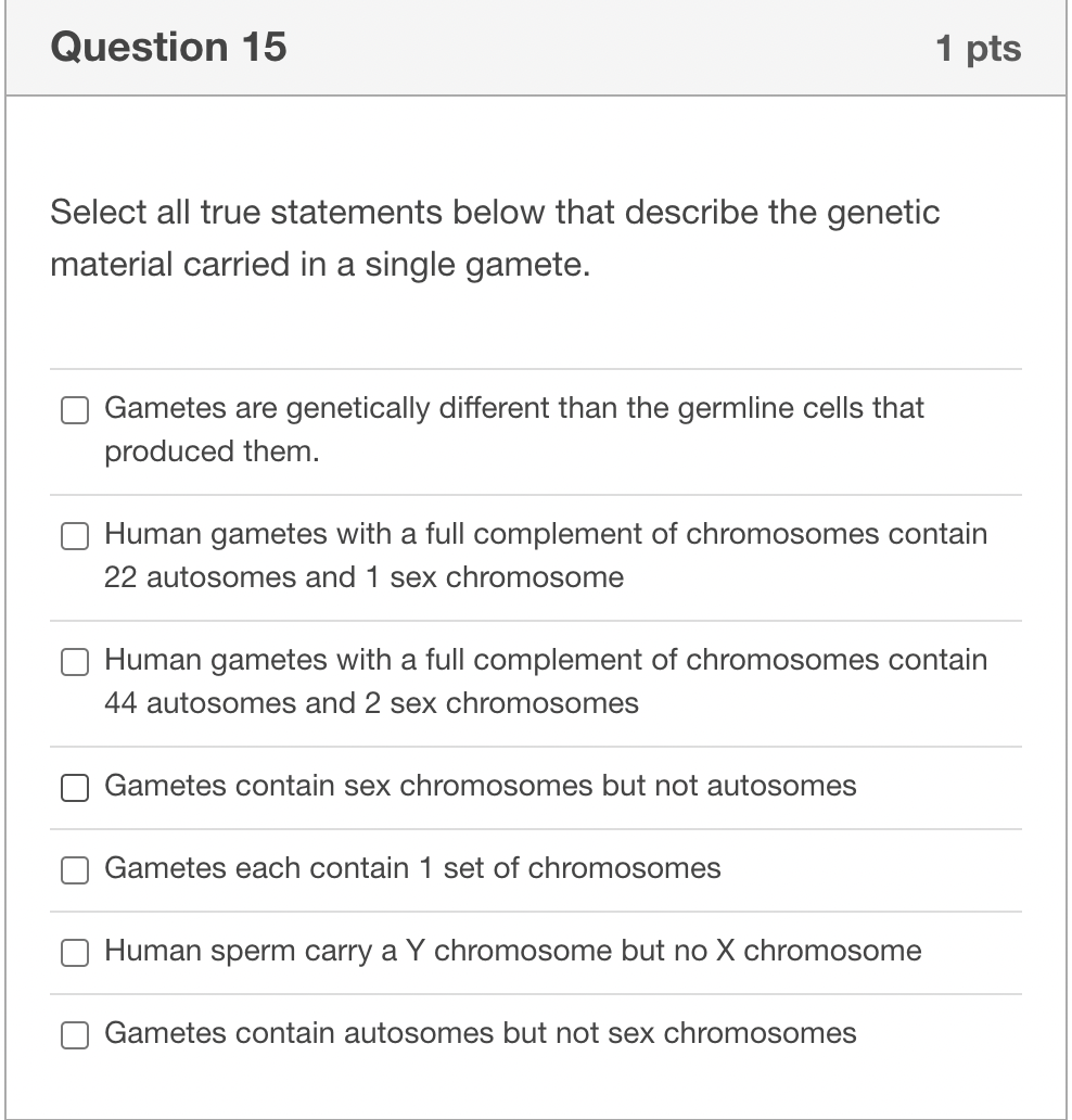 Solved Select all true statements below that describe the | Chegg.com