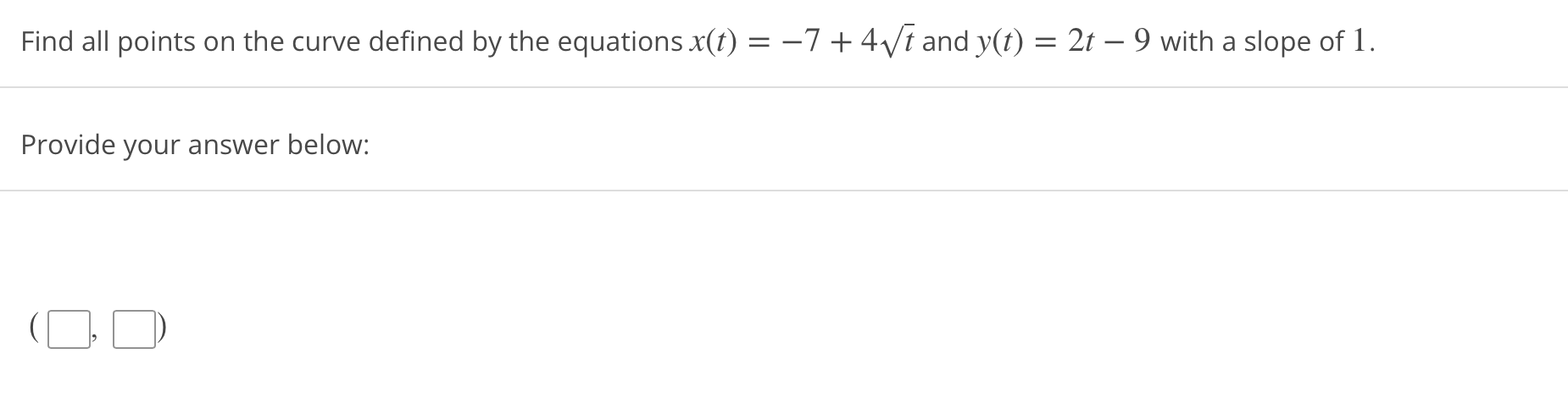 Solved Find all points on the curve defined by the equations | Chegg.com