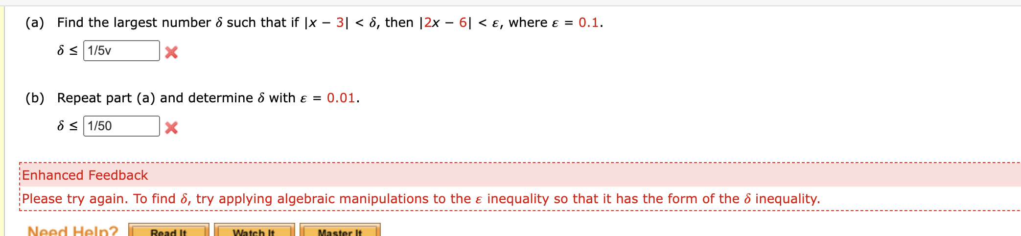 Solved (a) Find the largest number 8 such that if [x - 3|