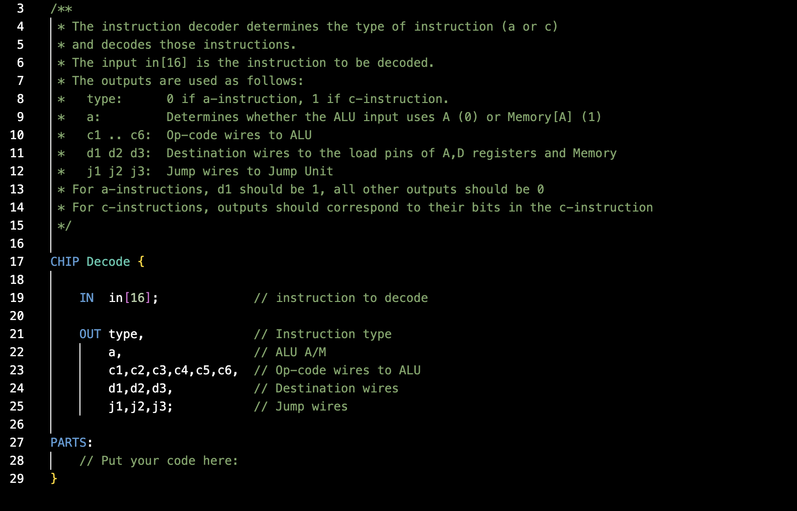 Solved hdl for a decoder chip under parts | Chegg.com