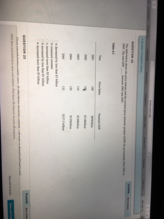 Solved QUESTION 22 The table below shows the price indexes | Chegg.com