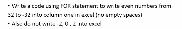 Solved • Write a code using FOR statement to write even | Chegg.com
