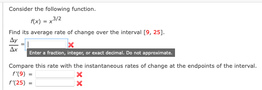Solved Consider the following function. f(x)=x3/2 Find its | Chegg.com