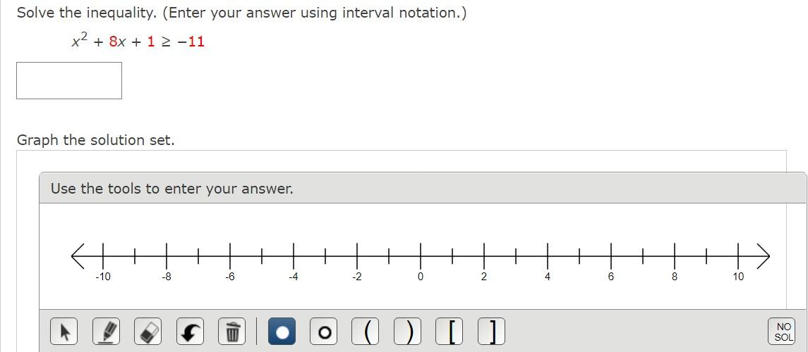 Solved Solve the inequality. (Enter your answer using | Chegg.com
