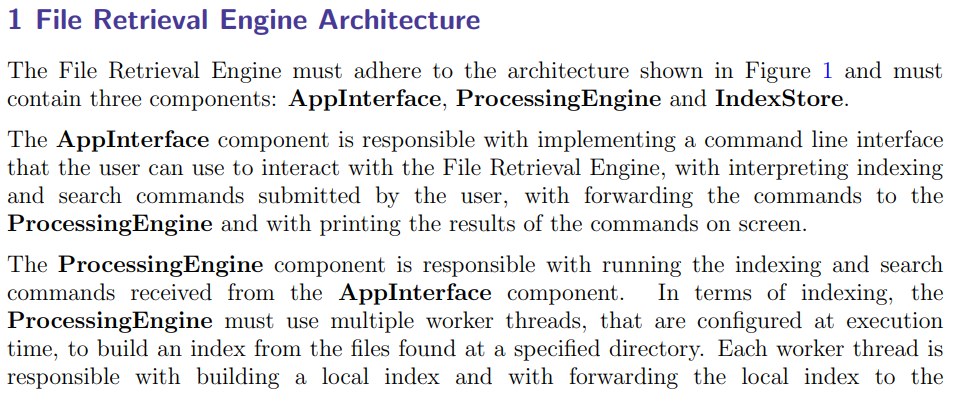 1 ﻿File Retrieval Engine ArchitectureThe File | Chegg.com