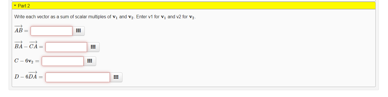 Solved (1 point) The figure below shows four named points | Chegg.com