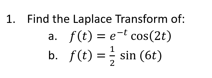 Solved Find the Laplace Transform | Chegg.com