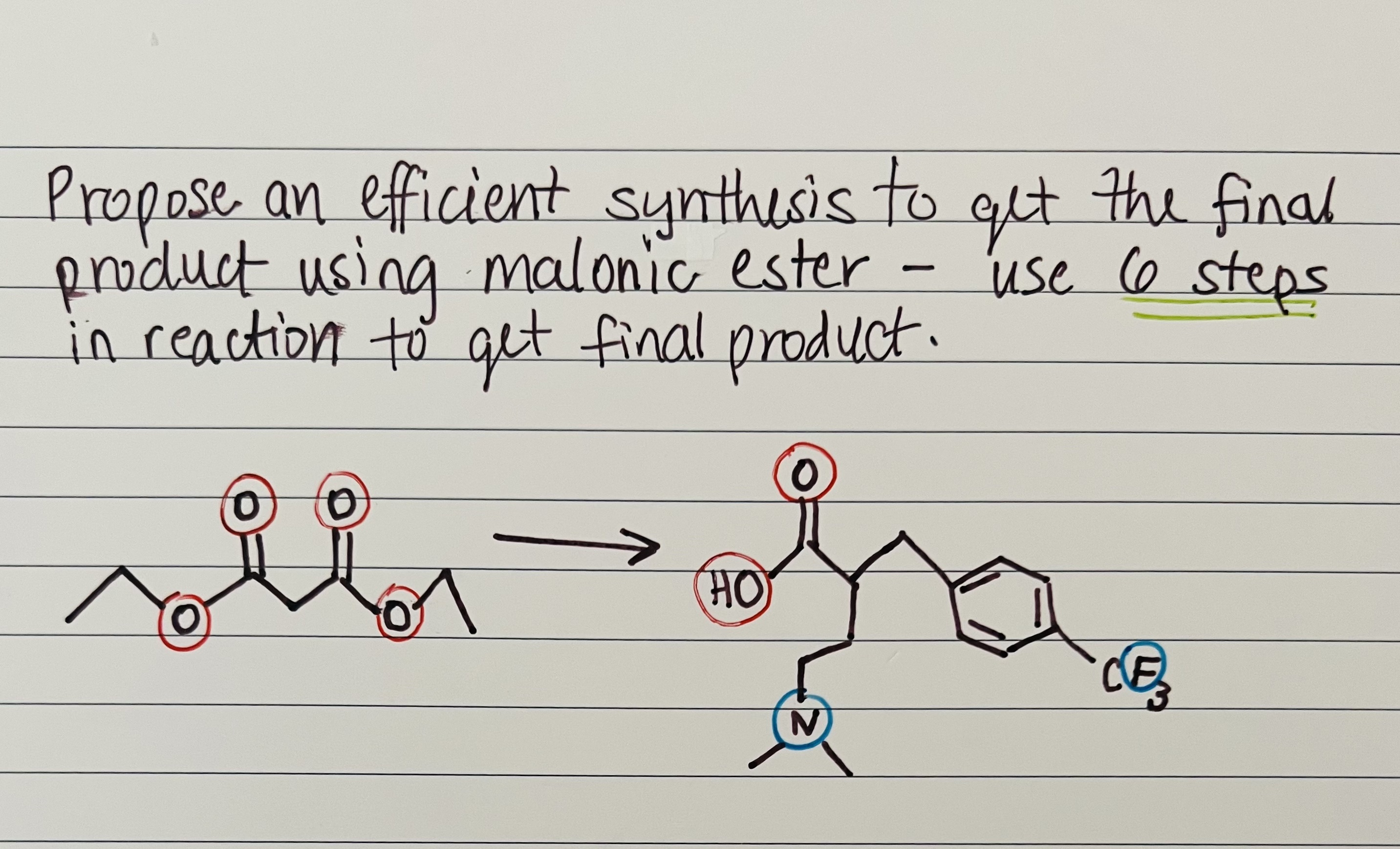 Solved Propose an efficient synthesis to qut the final | Chegg.com